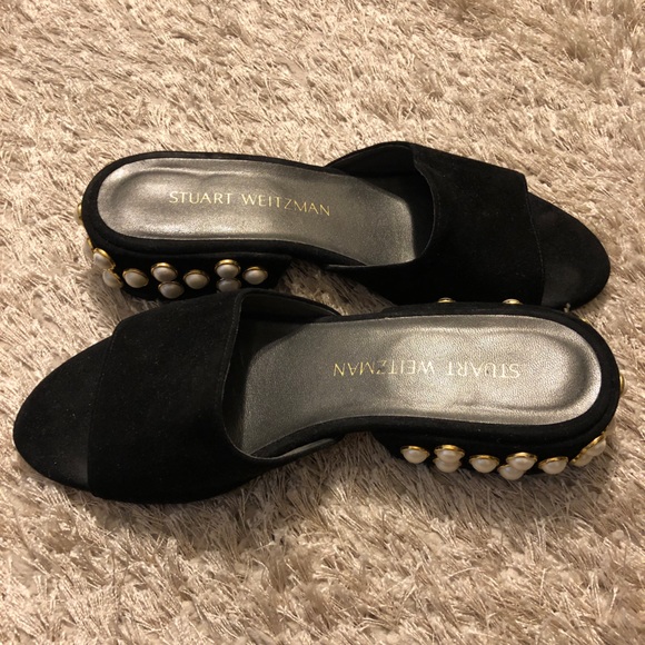Stuart Weitzman | Shoes | Stuart Weitzman Pearl Slides | Poshmark
